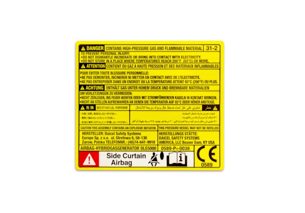 Custom Automotive Labels & Overlays | Label-Aid Systems, Inc.