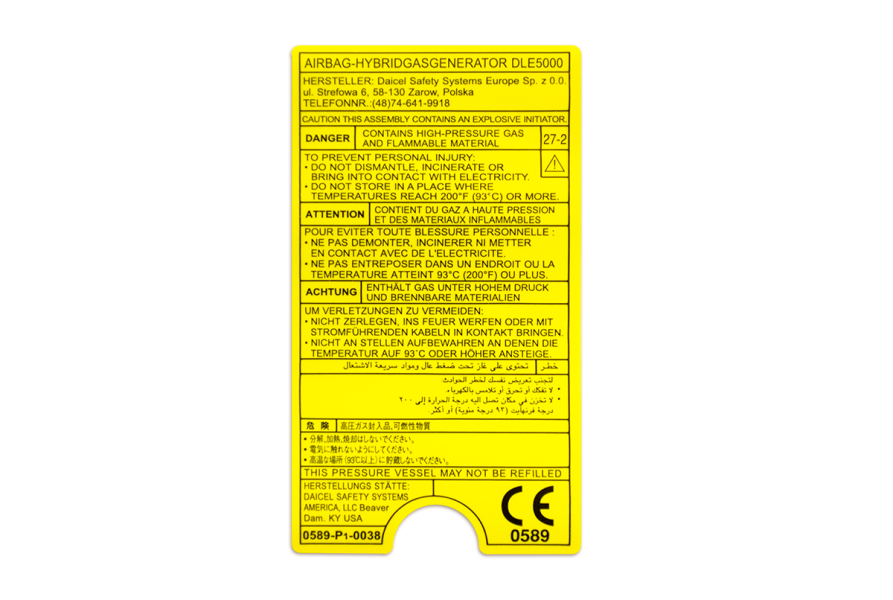 Custom Government & Military Labels, Overlays & More